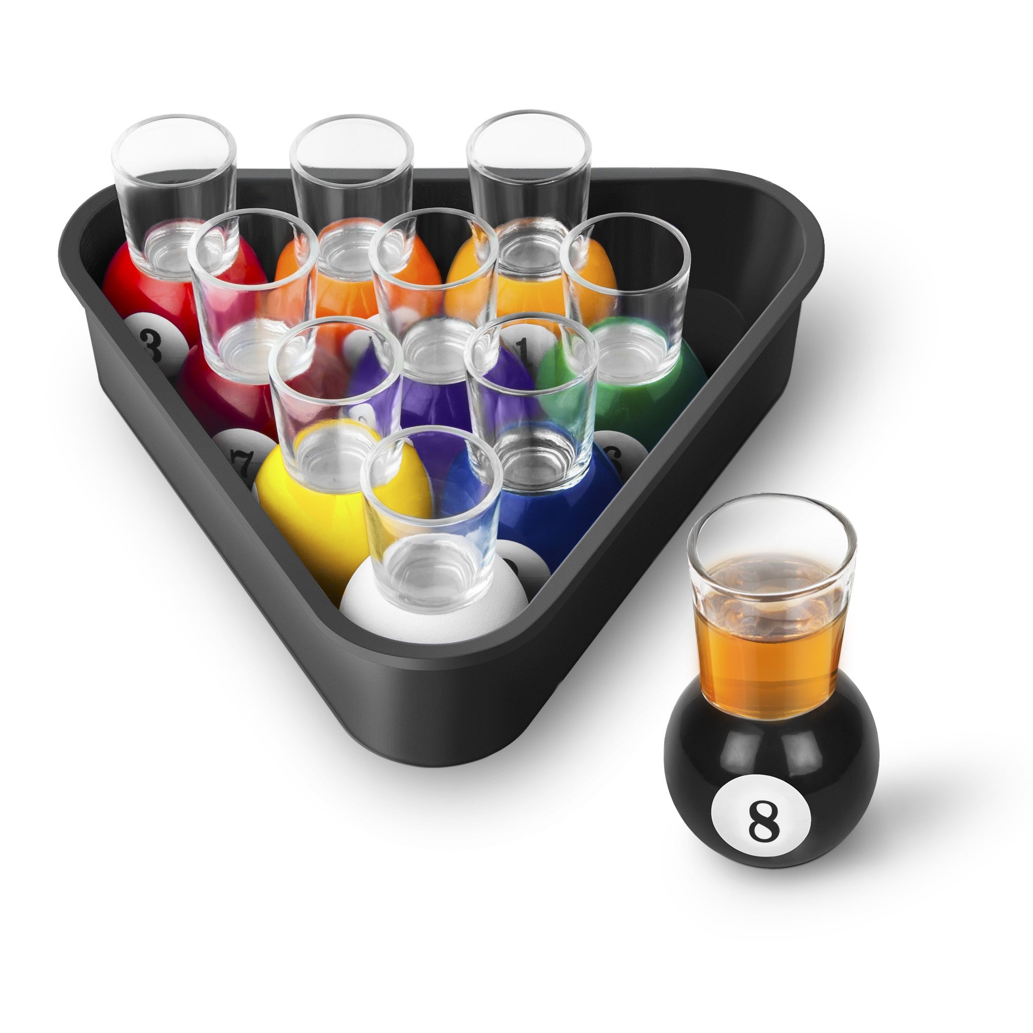 10 Pool Shots with Rack Tray | Final Touch®